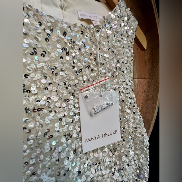 Maya Deluxe | Dresses | Maya Deluxe Sequin Gown Size Nwt | Poshmark